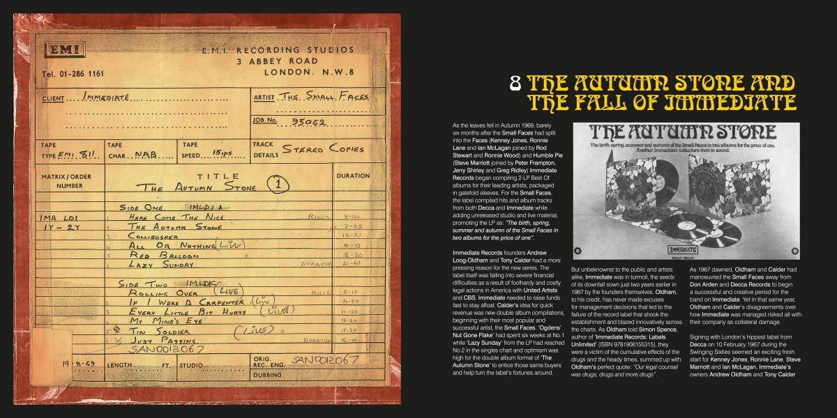 The Autumn Stone - NEWS - The Small Faces